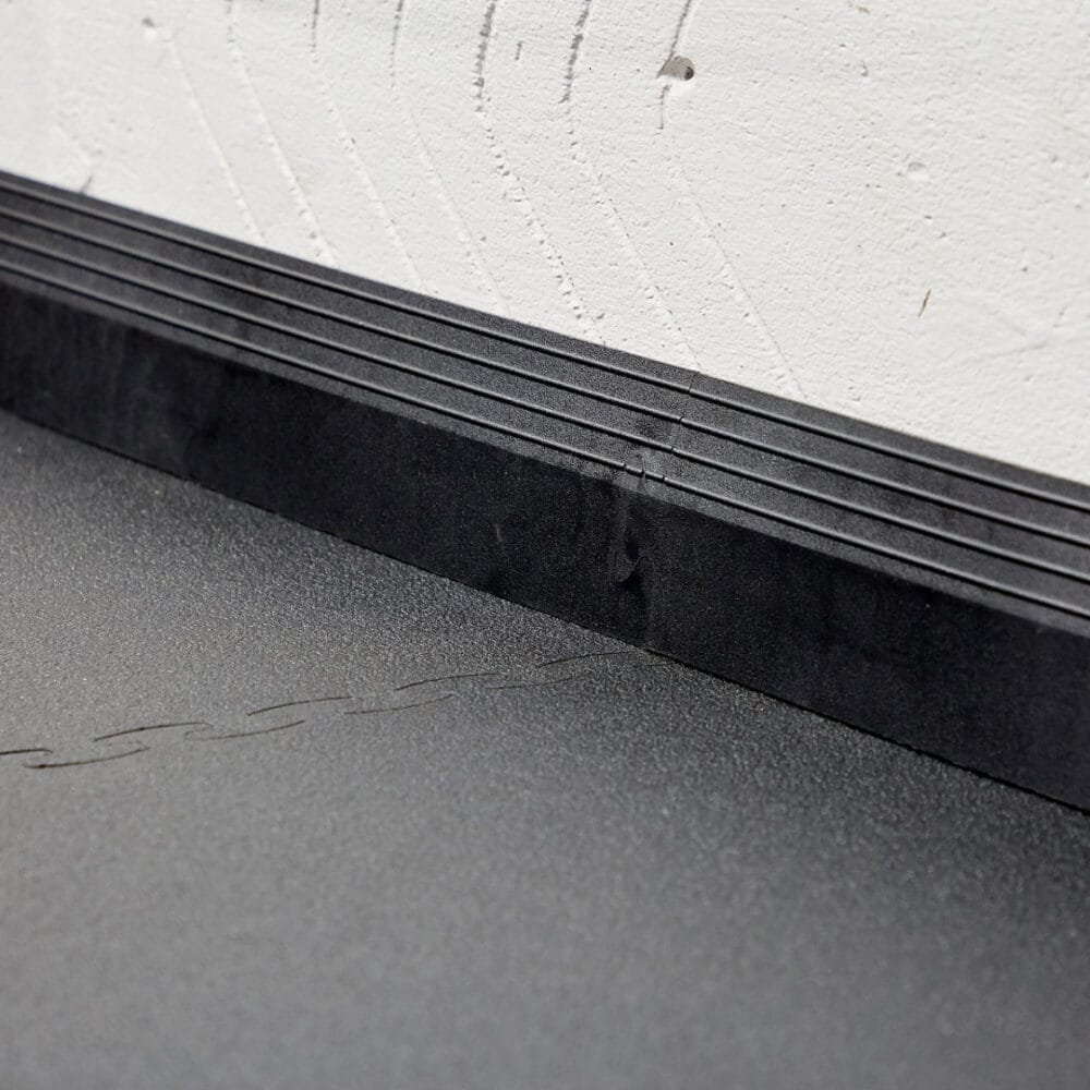 Skirting Board Strip 7mm Slim Garage Floor Tiles Interlocking PVC Vinyl ...